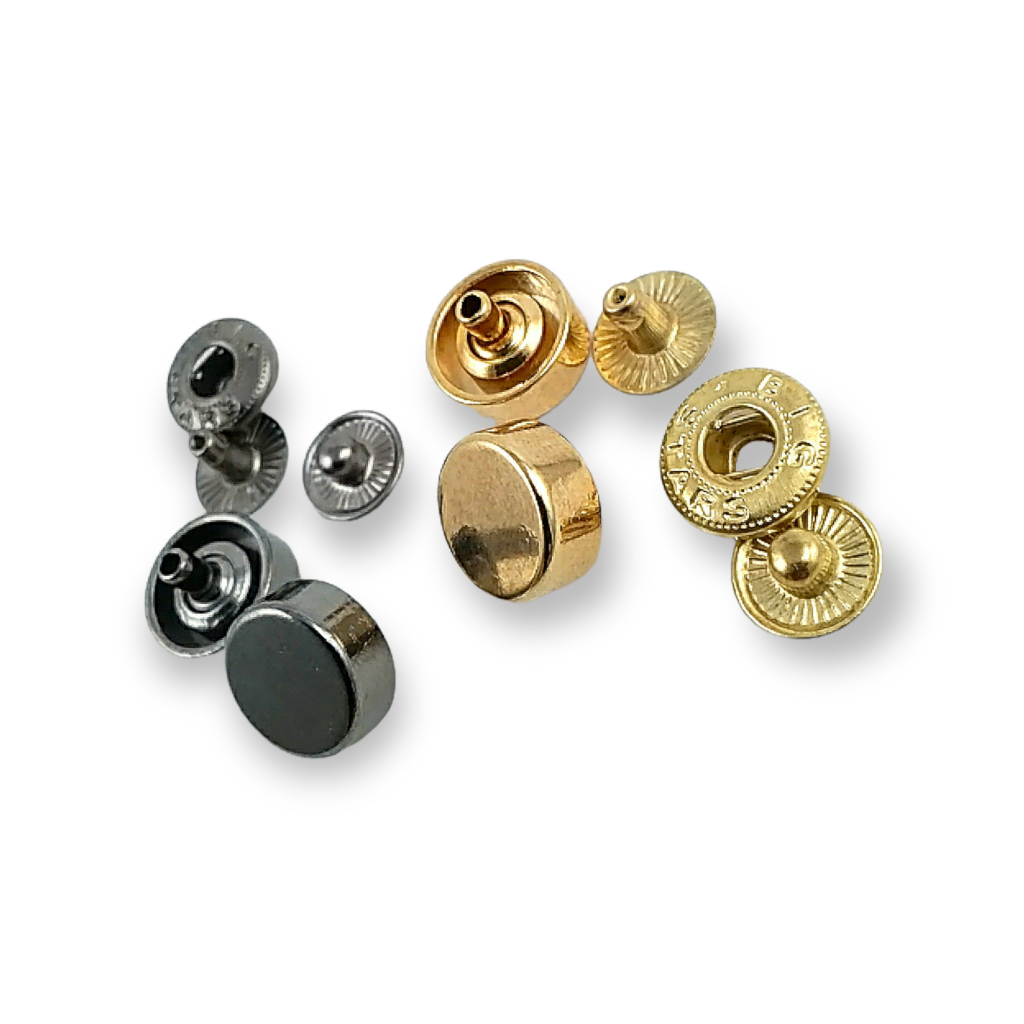 Flat Shape Snap Fasteners Button 11 mm 20 L