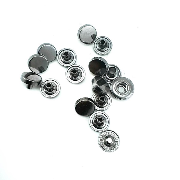 Flat Shape Zamak Snap Fasteners Button 10 mm - 16 L