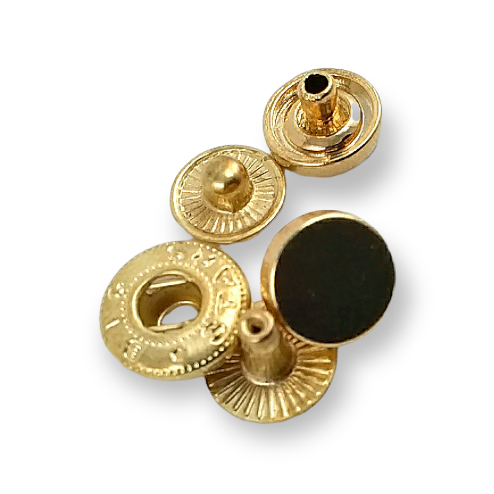 Flat Shape Zamak Snap Fasteners Button 10 mm - 16 L