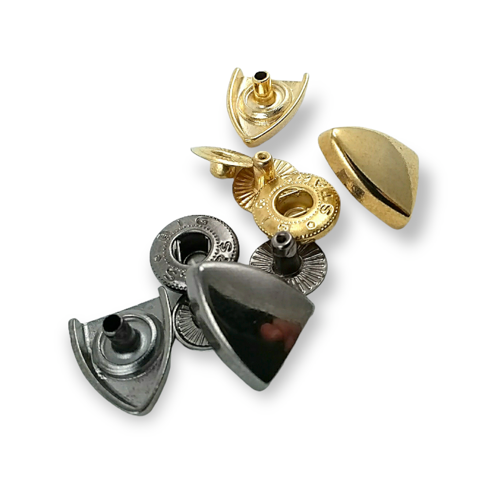 Snap Fastener Button Shield Design 15 x 13 mm