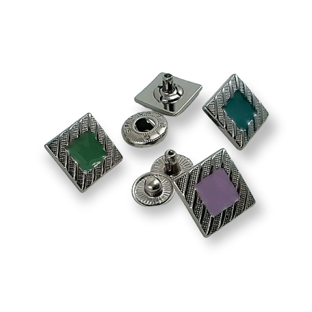 Snap Fasteners Enameled Jacket Snap Button 14 x 14 mm