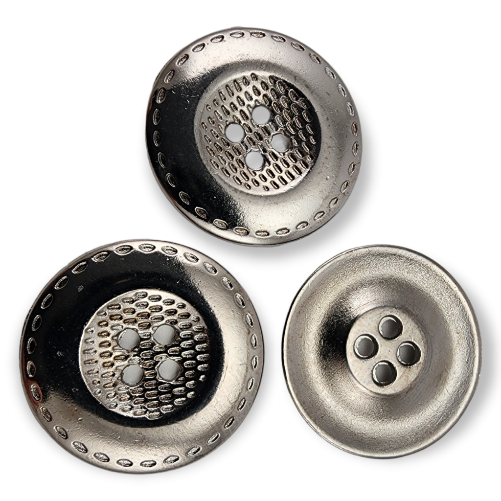 Sewing Buttons - Four Hole Metal Sewing Button 25 mm 40 L