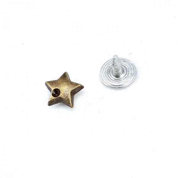 Rivets and Studs - Rivet 7 mm Rhinetone Rivet Star Shape