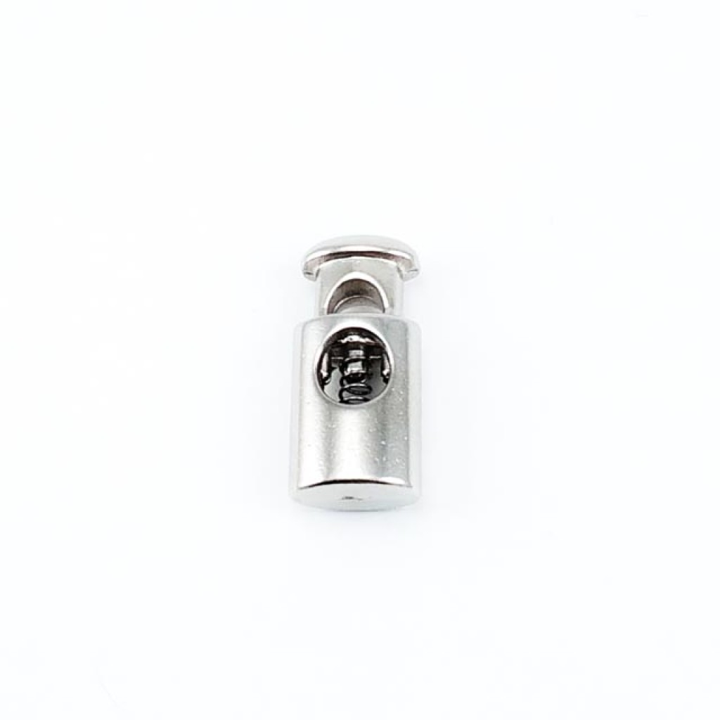 Cord Lock and Stoppers - Metal Cord Lock Single Hole 2 cm