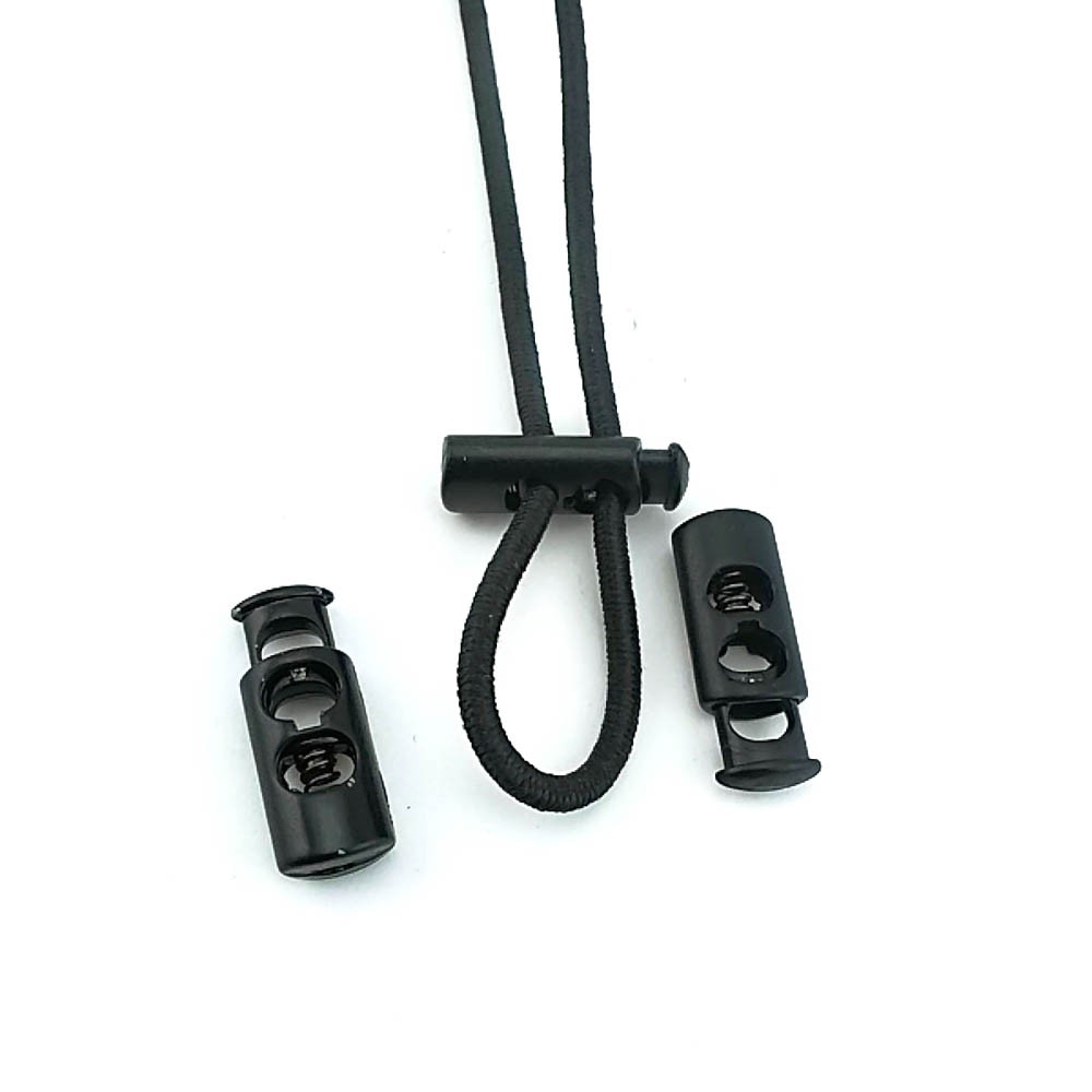 Cord Lock and Stoppers - Metal Cord Lock Single Hole 2 cm